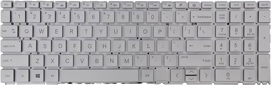 Bàn phím dùng cho laptop HP 15ED bạc